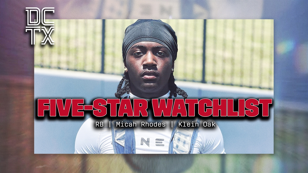 2028 Five-Star Watchlist: Klein Oak RB Micah Rhodes has 20+ Offers
