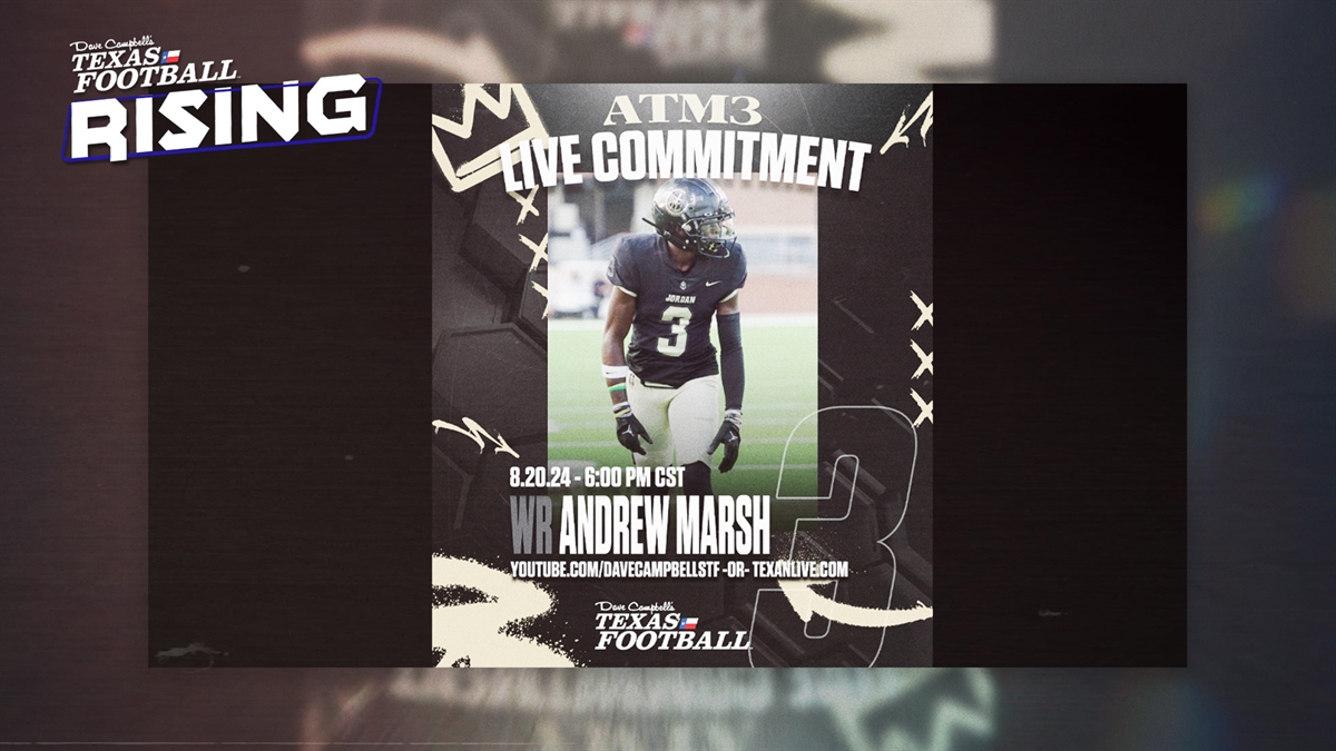 Commitment Primer: Watch Four-Star WR Andrew Marsh Commit LIVE!