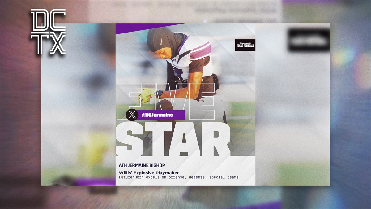 Texas Longhorns Commit Jermaine Bishop Named DCTX Five-Star