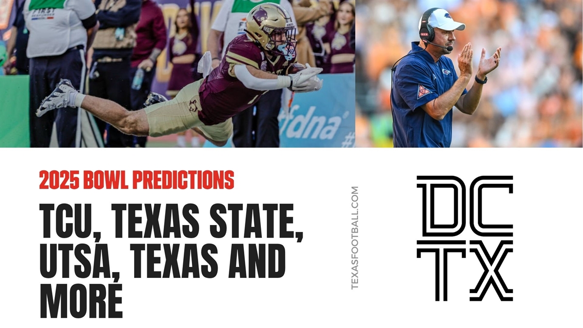 2025 Bowl Predictions: TCU, Texas State, UTSA, Texas and More