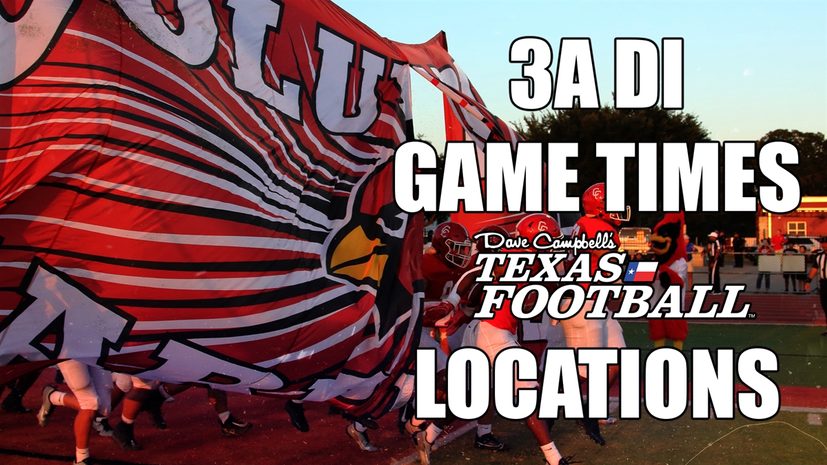 2023 TXHSFB Playoffs: 3A DI Playoff Times and Locations