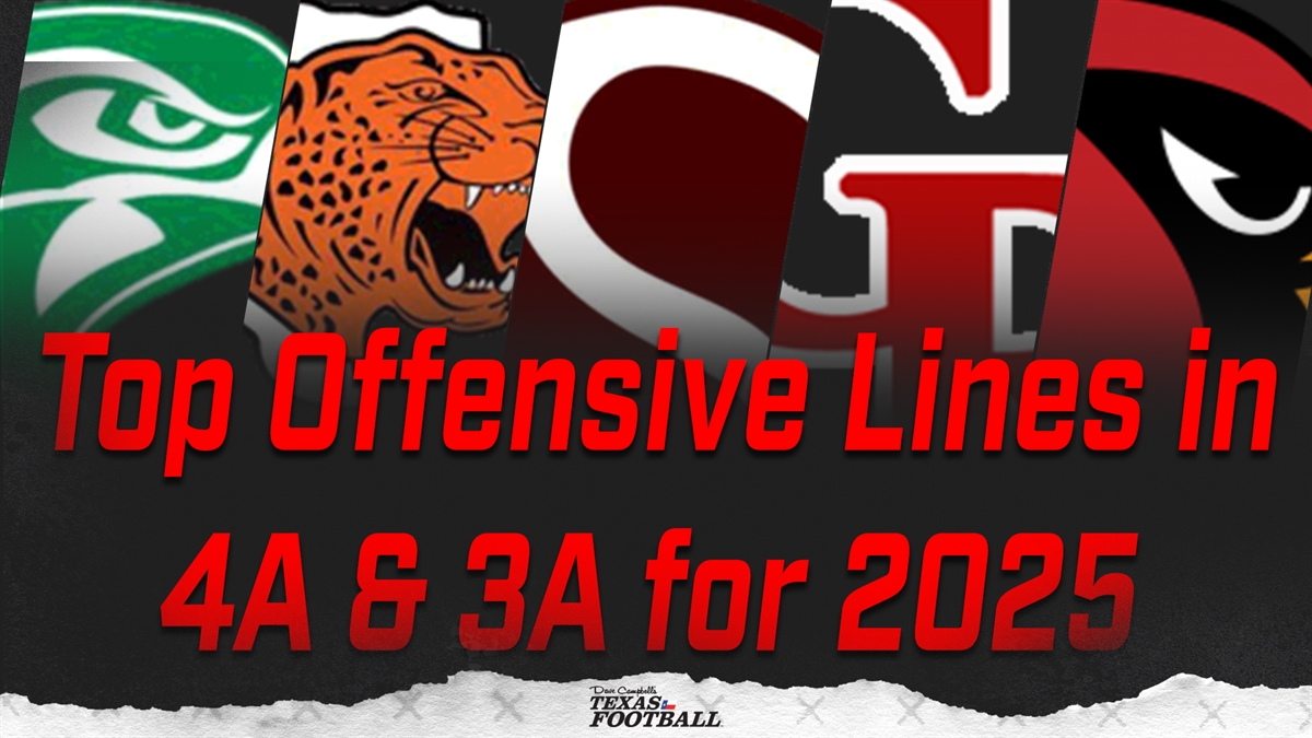 Top Offensive Lines in Class 4A & 3A for 2025