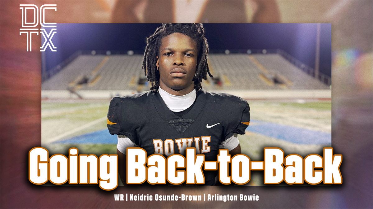 Going Back-to-Back: Arlington Bowie's Keidric Osunde-Brown Helps Vols ...