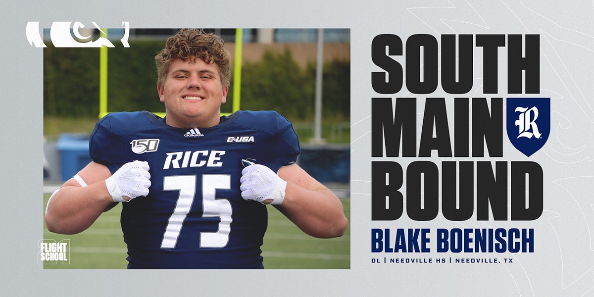 Rice has Everything Blake Boenisch was Looking For