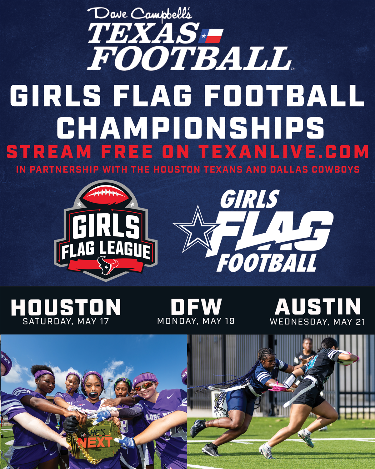 Dave Campbell's Partners with Cowboys, Texans to Livestream First-Ever ...