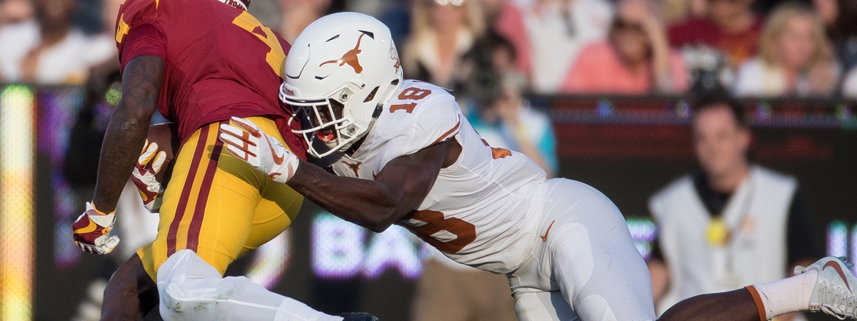 Texas DB Davante Davis misses second half out of season opener with ...