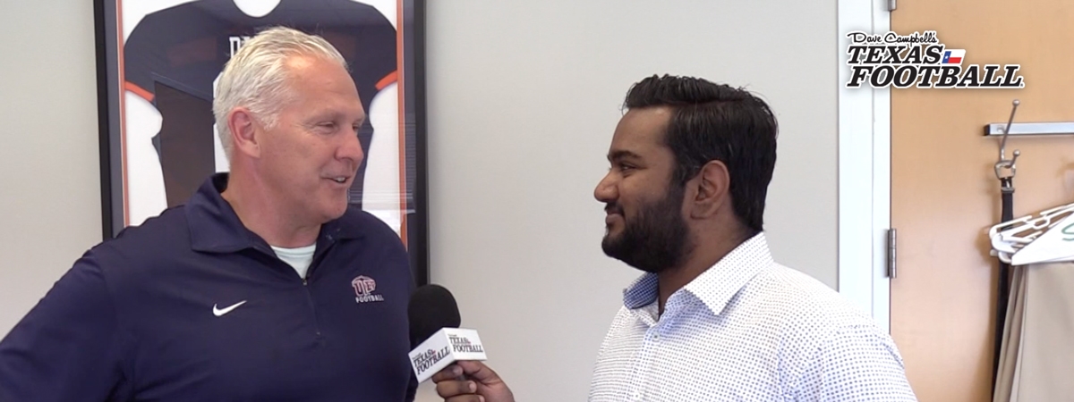 UTEP head coach Dana Dimel chats with DCTF College Football Insider ...