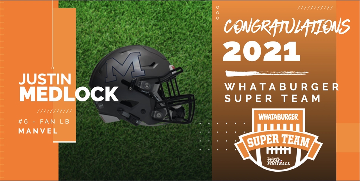 2021 Whataburger Super Team: Manvel LB Justin Medlock