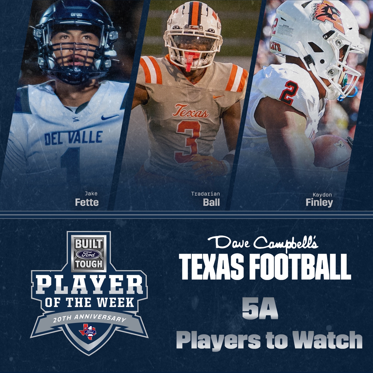 Players to Watch: Who Could Win Built Ford Tough Player of the Year in 5A?