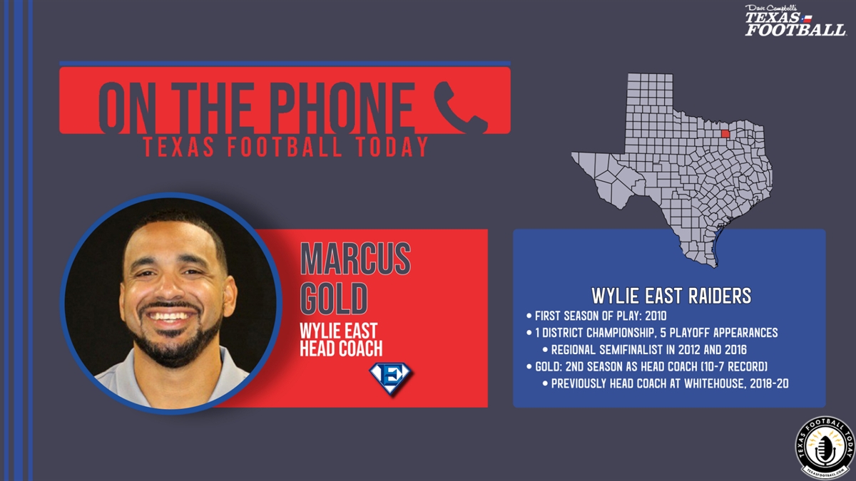 TexasFootball.com Interview: Wylie East coach Marcus Gold