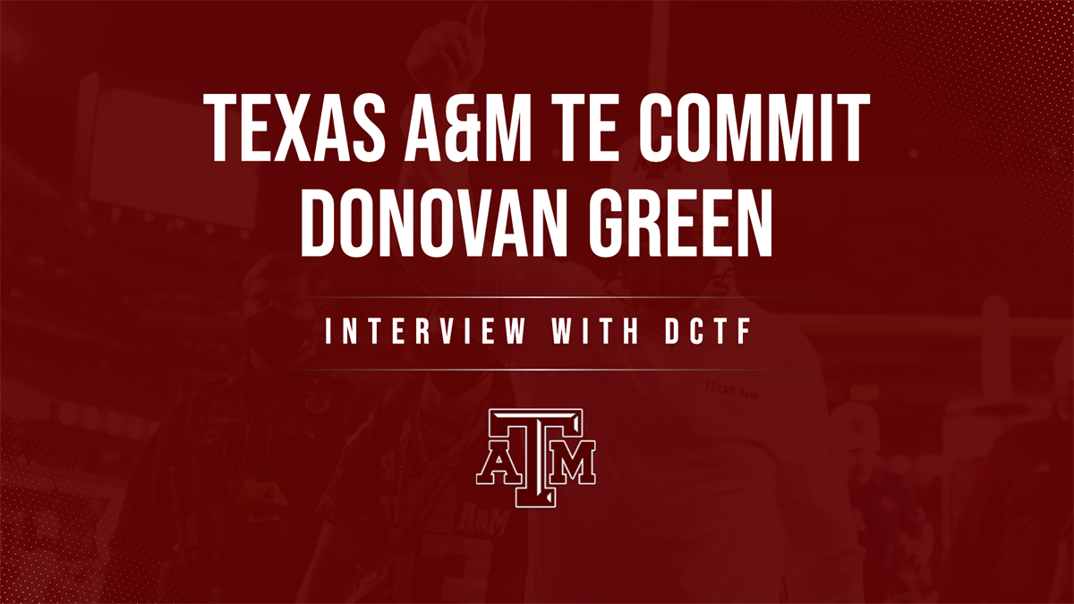 WATCH: Texas A&M TE Commit Donovan Green - Total Relentless Effort
