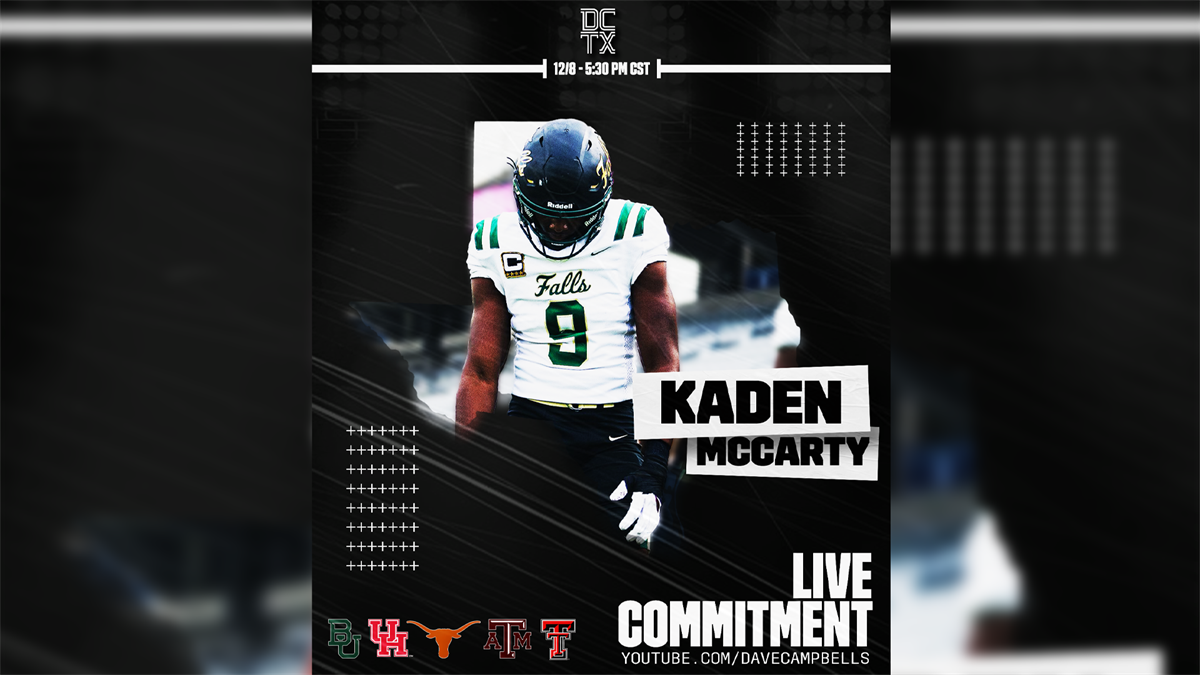 Newest DCTX Four-Star Kaden McCarty Schedules Live Commitment