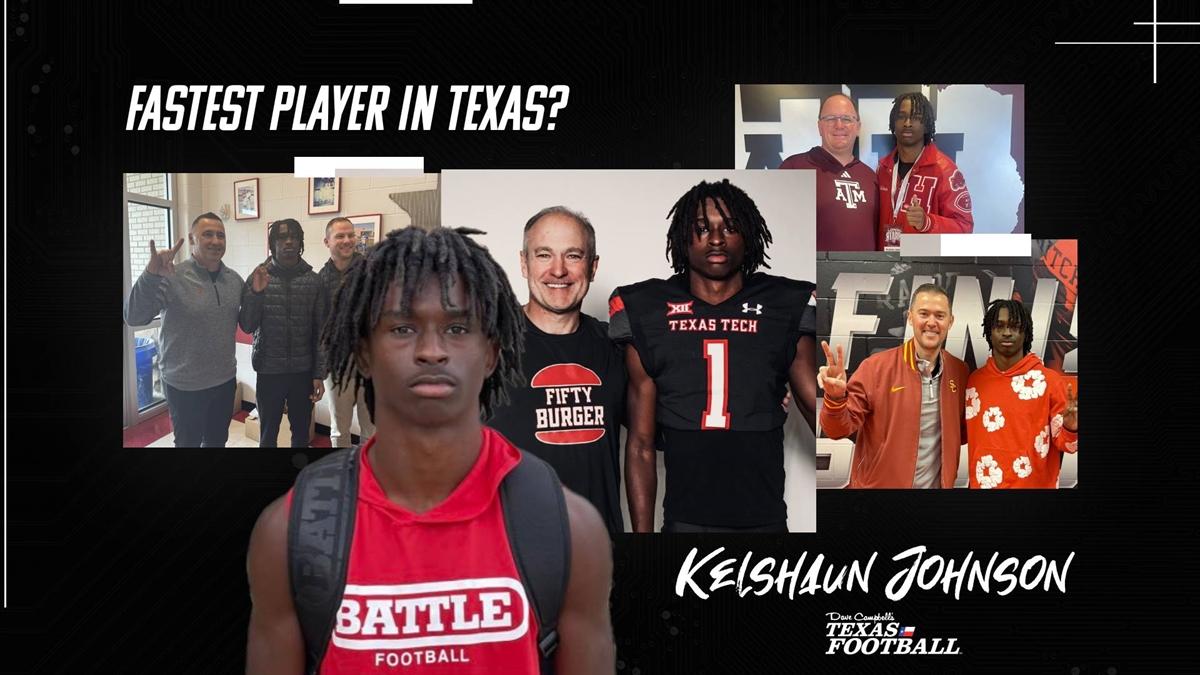 Kelshaun Johnson, one of Texas' fastest recruits, being pursued by ...