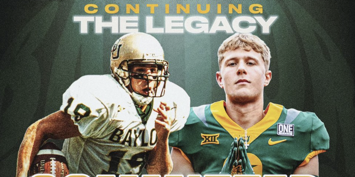 Baylor Flips Legacy WR Mason Dossett from Purdue
