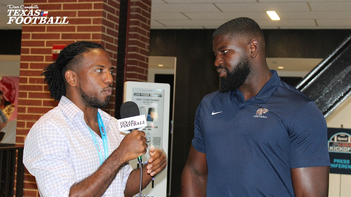 Conference USA Media Day: UTEP DE Praise Amaewhule