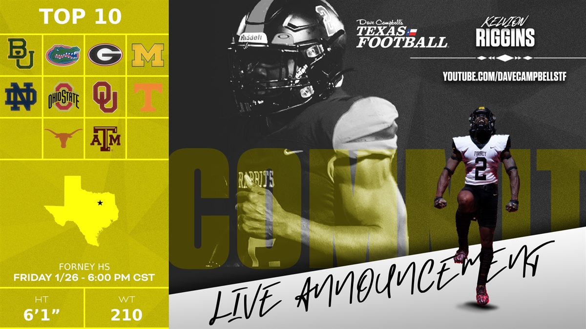 BREAKING: No. 1 ILB Kelvion Riggins Schedules Commitment