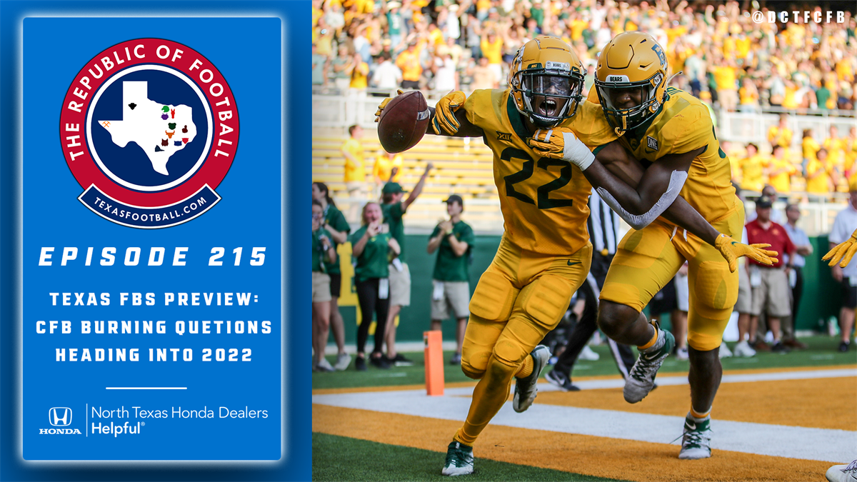 The ROF: TEXAS FBS PREVIEW: College Football Burning Questions Heading ...