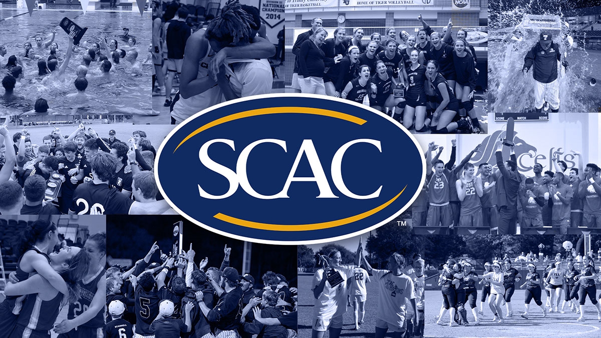Why does the SCAC conference office remain in Atlanta?