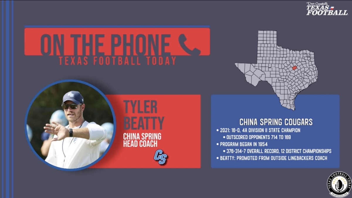 TexasFootball.com Interview: China Spring Head Coach Tyler Beatty