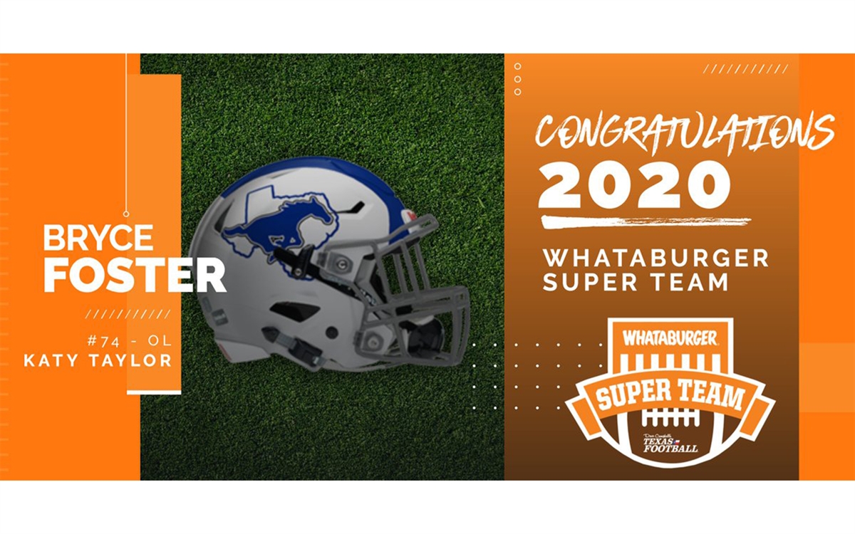 Whataburger Super Team: Katy Taylor OL Bryce Foster