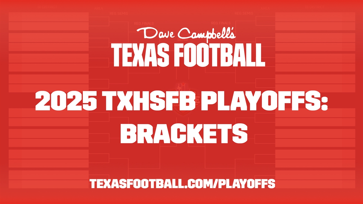 Official 2025 Texas High School Football Playoff Brackets