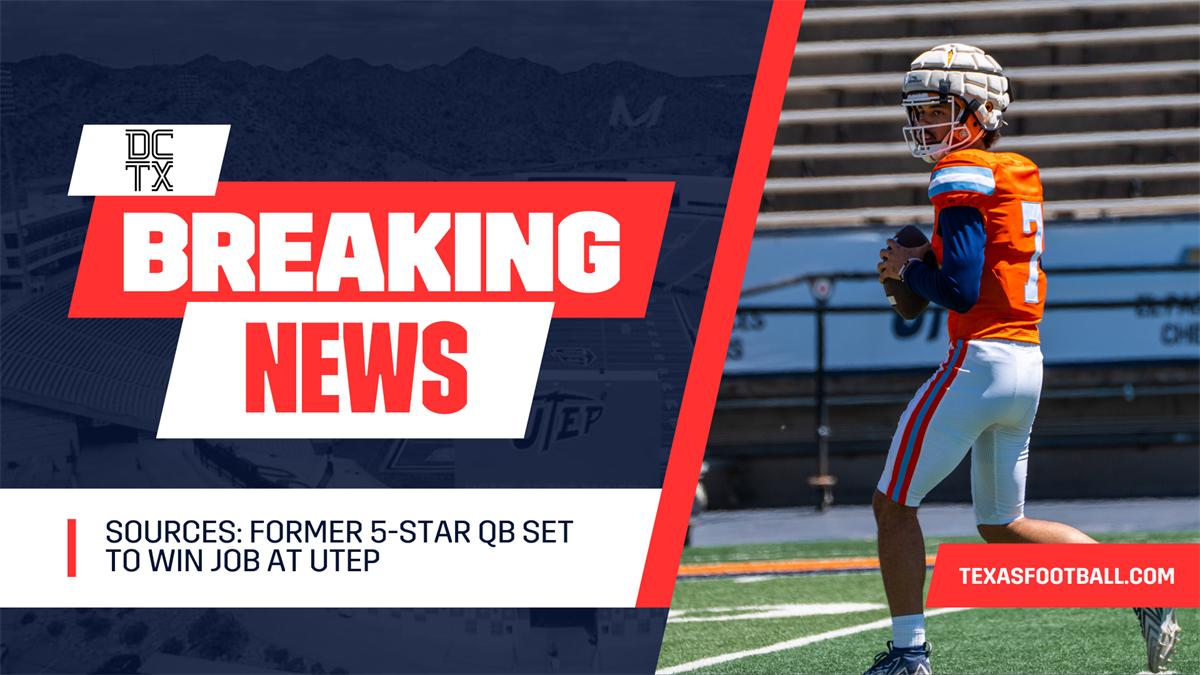Sources: Former 5-star QB set to win job at UTEP