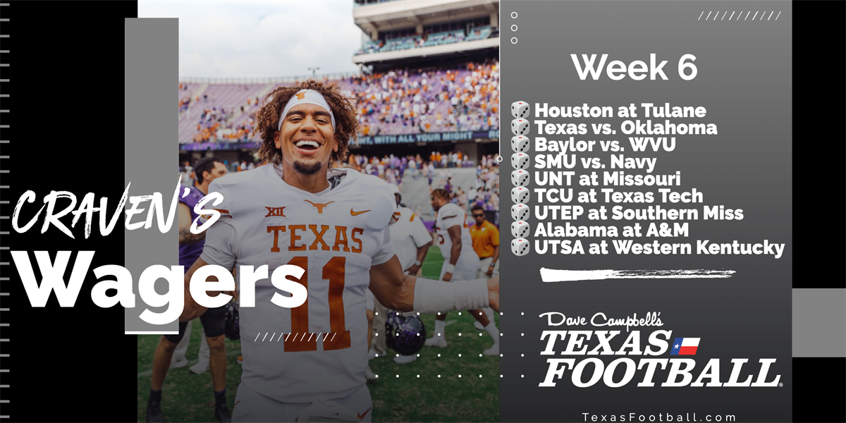 Craven's Wagers: Temptation awaits in the Week 6 slate of games