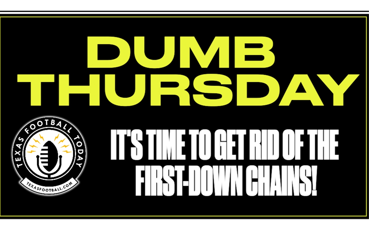 Dumb Thursday: It's time to get rid of the first-down chains!