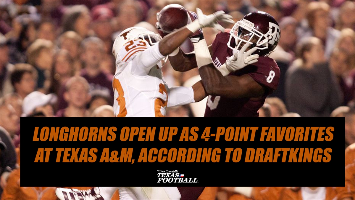 Longhorns open up as 4-point favorites at Texas A&M