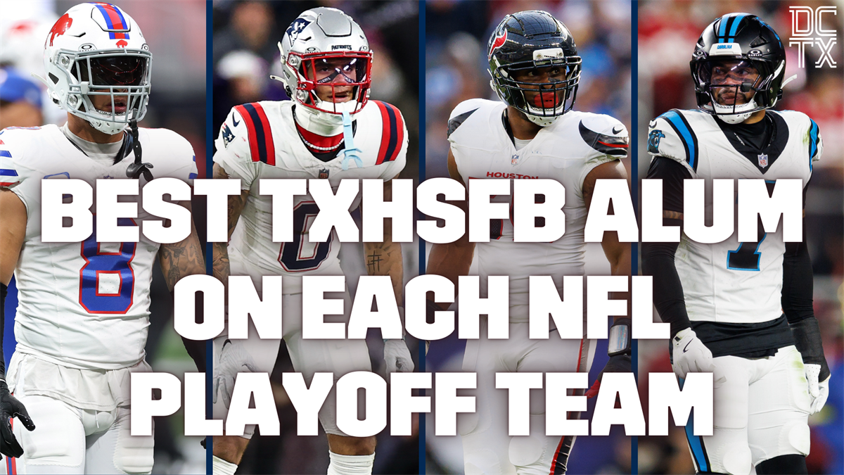 Best TXHSFB Alum on Each 2025 NFL Playoff Team