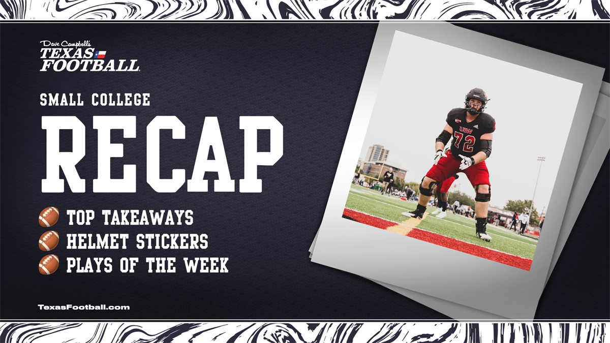 DCTF Small College Review: Three Texas teams advance in NCAA playoffs