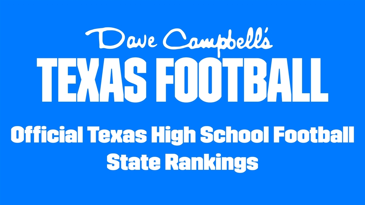OFFICIAL TXHSFB AP Week 3 Rankings Powered by DCTX