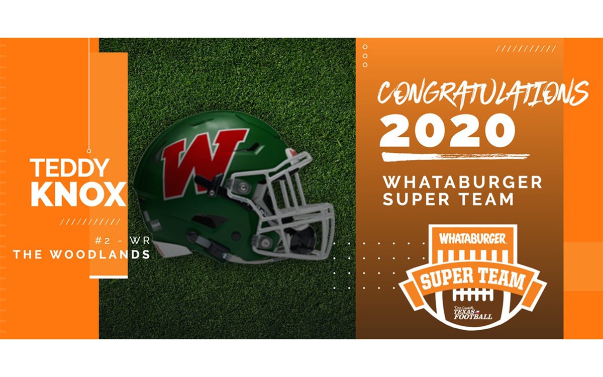 Whataburger Super Team: The Woodlands WR Teddy Knox